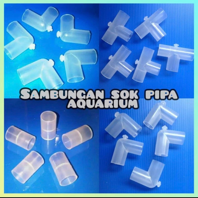 Jual Shock pipa bening sambungan filter aquarium aquascape Knee Bending ...