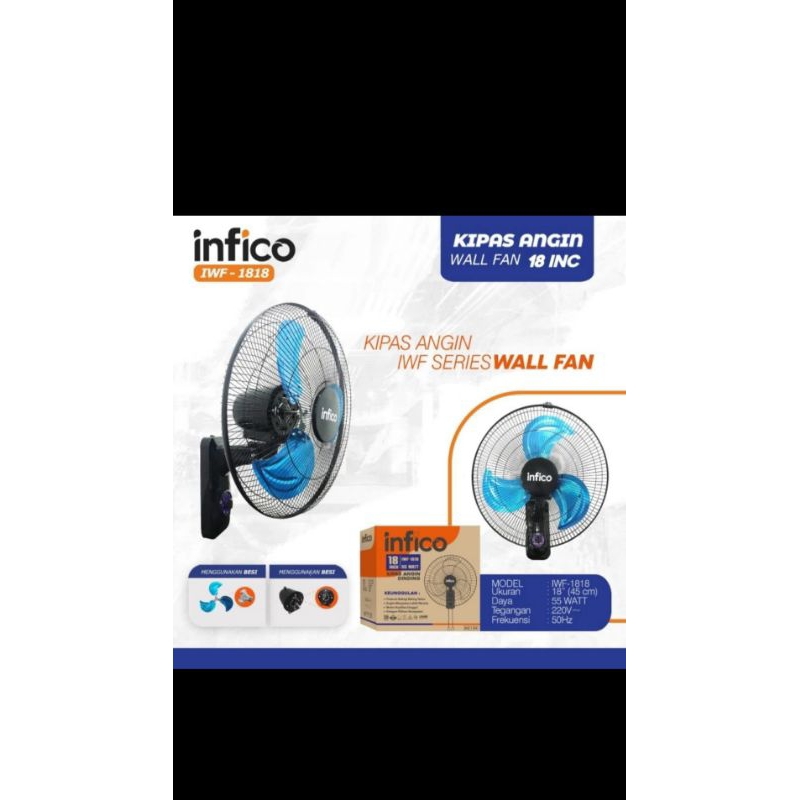 Jual kipas angin dinding 18 inch besi infico | Shopee Indonesia
