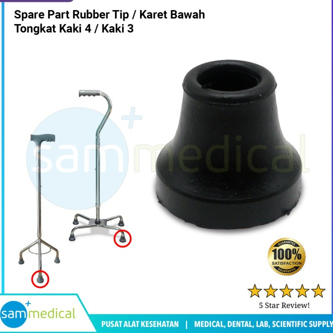 Jual Spare Part Rubber Tip / Karet Tongkat Kaki 4 / Kaki 3 per pcs ...
