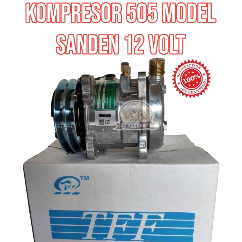 Jual Kompresor Model Sanden 505 SD505 Universal 12 Volt (Baru/New ...
