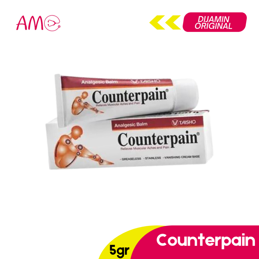 Jual Counterpain Cream 5g 15g / krim pereda nyeri otot dan sendi ...