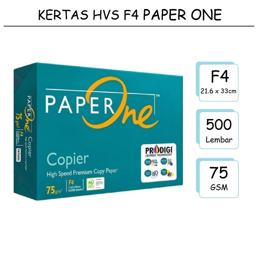 Jual Kertas HVS A4 , F4 75Gram / Kertas PAPERONE / Kertas Fotocopy ...