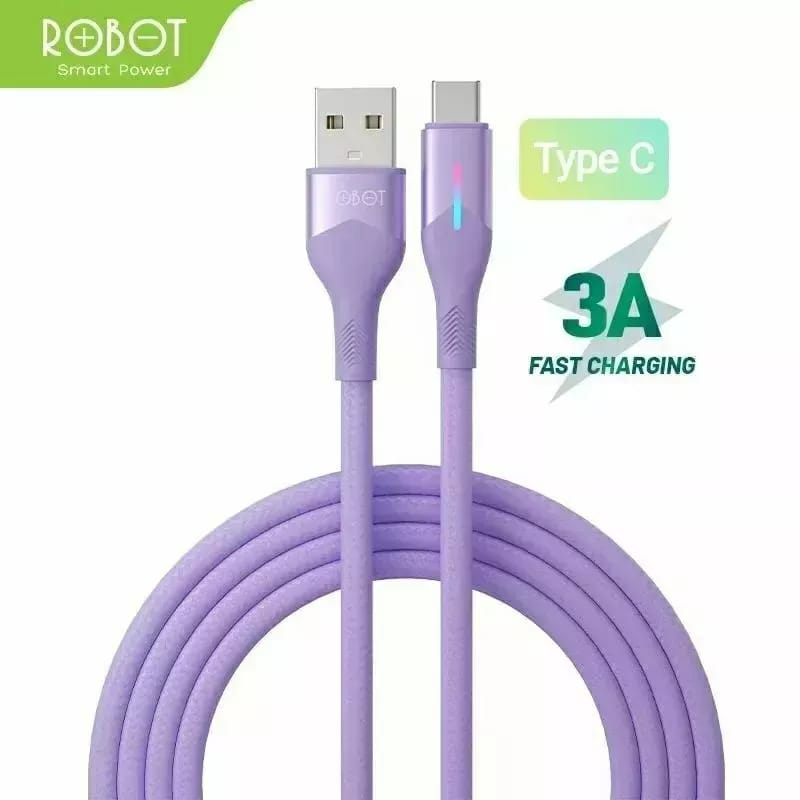 Jual Aa* ROBOT Kabel Data RFC100 Data Cable Type-C USB Fast Charging 3A ...