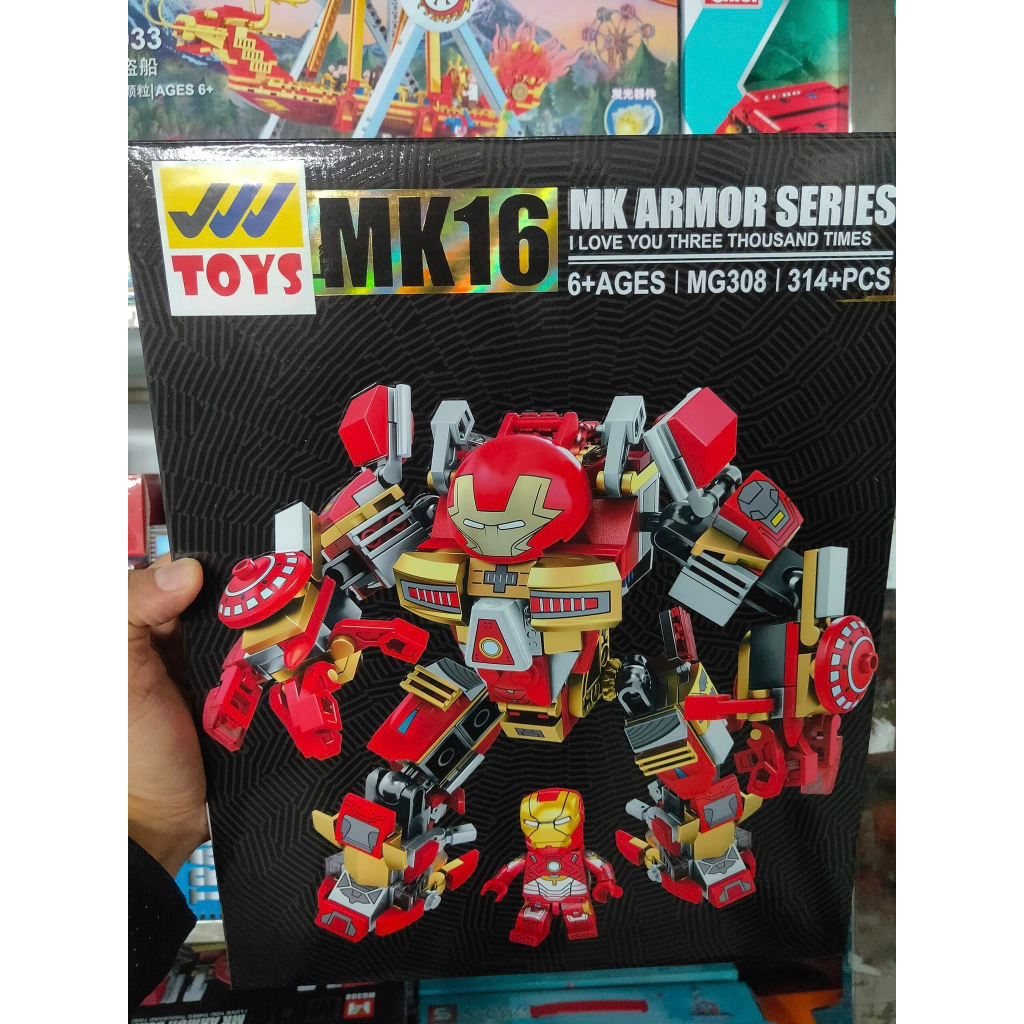 Jual Brick MK 16 MK16 Hulkbuster Iron man MK Armor Series Mainan Balok ...