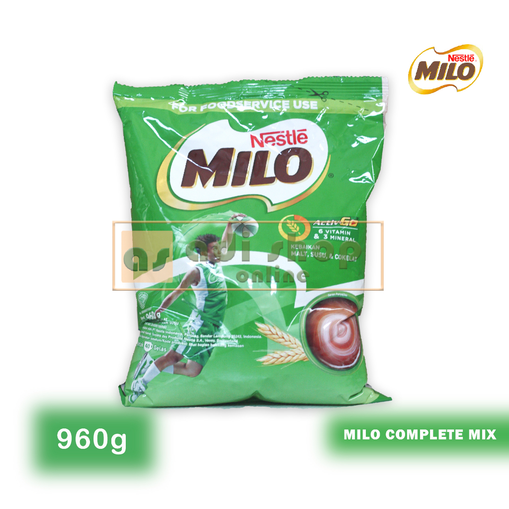 Jual MILO COMPLETE MIX 960g | Shopee Indonesia