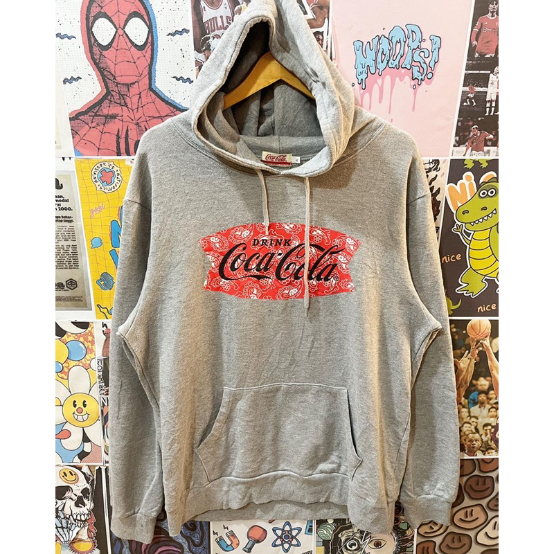 Jual Hoodie Coca Cola Grey | Shopee Indonesia