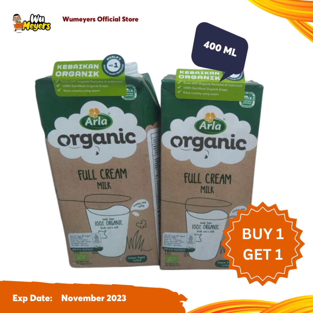 Jual ARLA Full Cream UHT Organic 200 ml | Shopee Indonesia