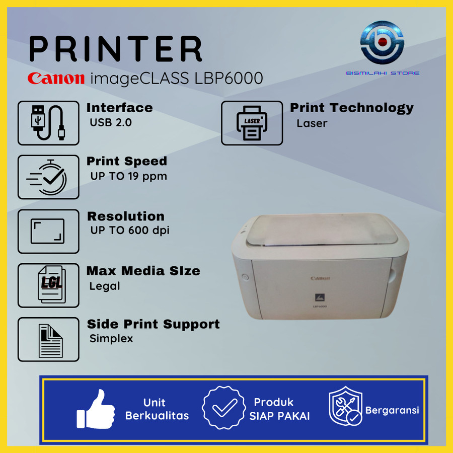 Jual Printer Laser Canon LBP 6000 SIap Pakai Toner Full | Shopee Indonesia