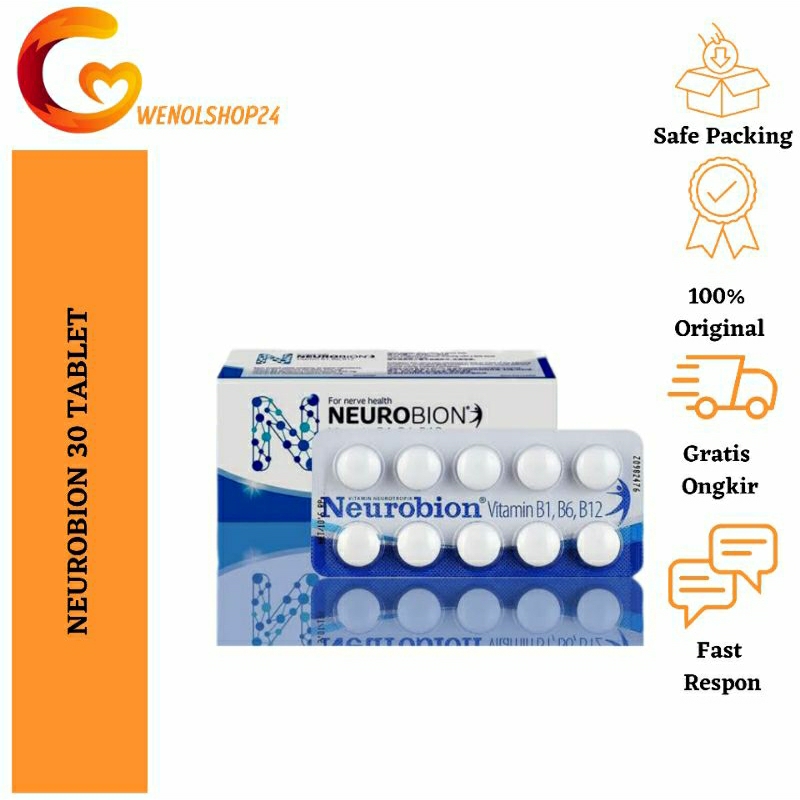 Jual Neurobion Strip Merck / Vitamin B1/ Vitamin B6 / Vitamin B12 ...