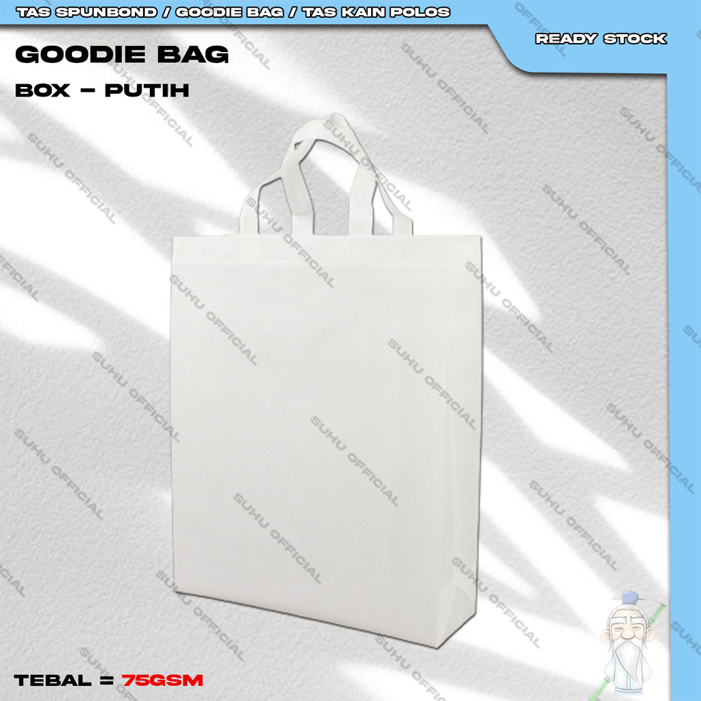 Jual Goodie Bag Tas Belanja Spunbond HBPA Kotak Box Ukuran 20x26x9 ...