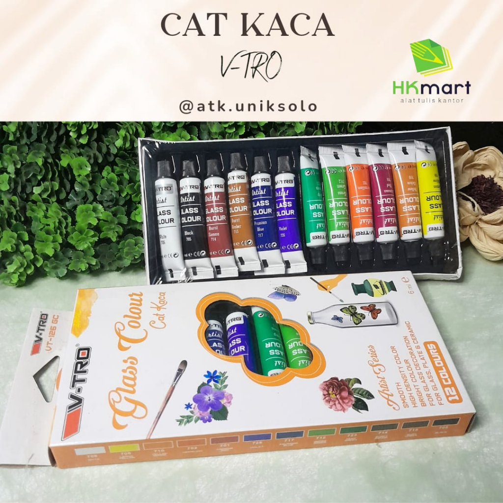 Jual CAT KACA 12WARNA V-TRO MURAH | Shopee Indonesia
