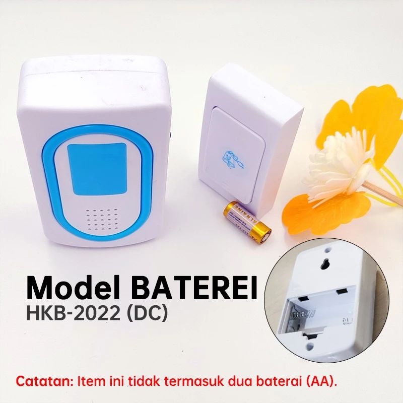 Jual DOORBELL HAKAMITSU HKB 2022 REMOTE CONTROL BELL BEL PINTU MUSIK REMOT | Shopee Indonesia