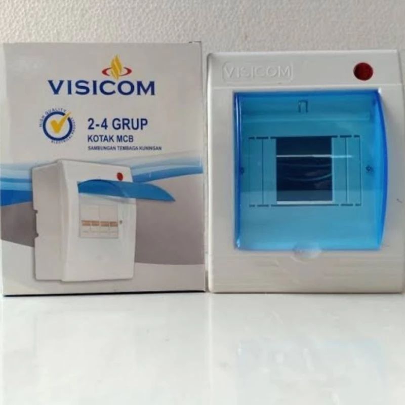 Jual KOTAK MCB VISICOM 2-4 GRUP 2 - 4 GROUP WAY DISTRIBUTION BOX SAMBUNGAN TEMBAGA KUNINGAN ...