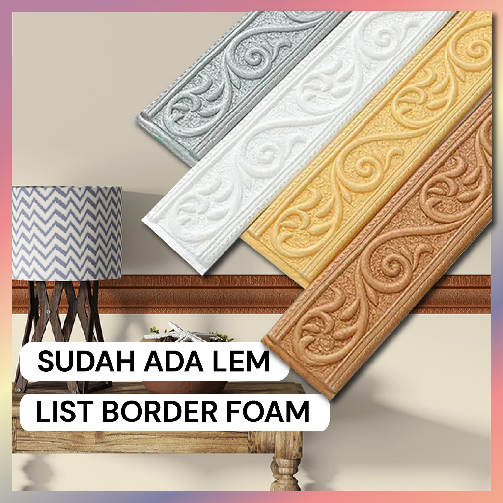 Jual Wall Border List / Wallborder Foam 3D /Walpaper List Foam Stiker ...