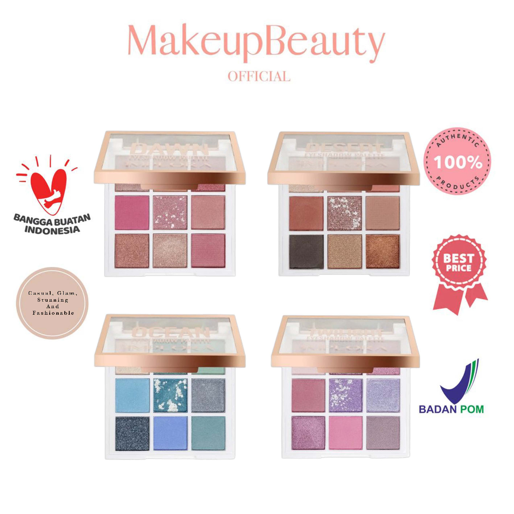 Jual IMPLORA Eyeshadow Palette Dawn | Twilight | Ocean | Desert - 9 ...