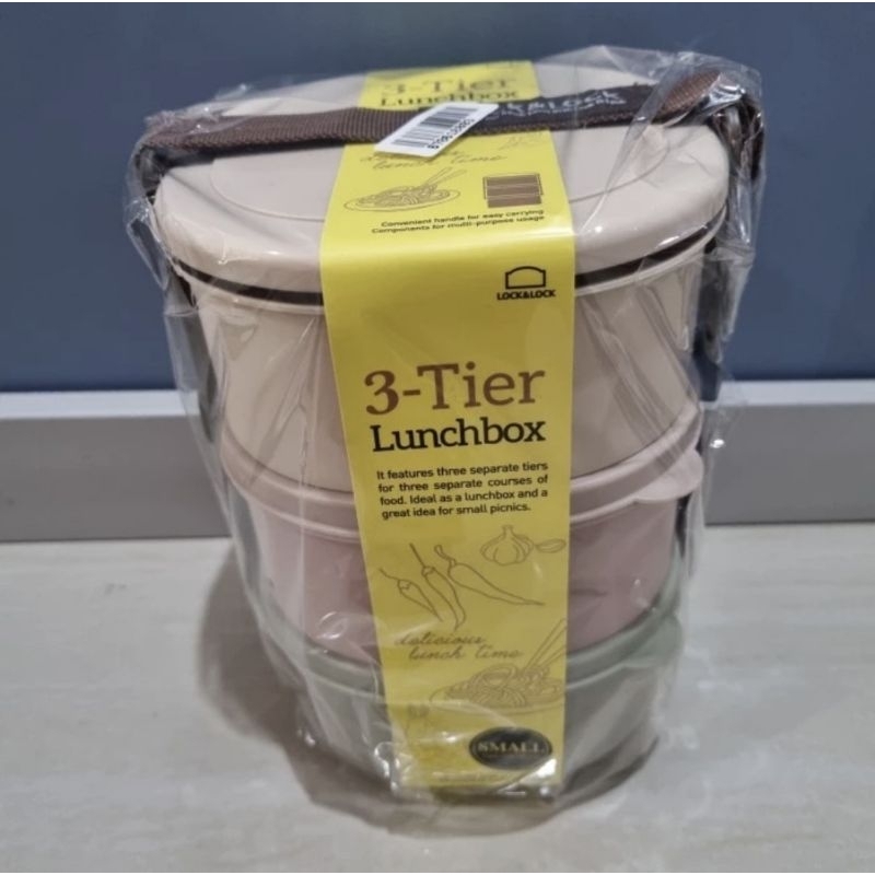 Jual Lock&lock Locknlock lock & lock lunch box set rantang susun 3 tier ...