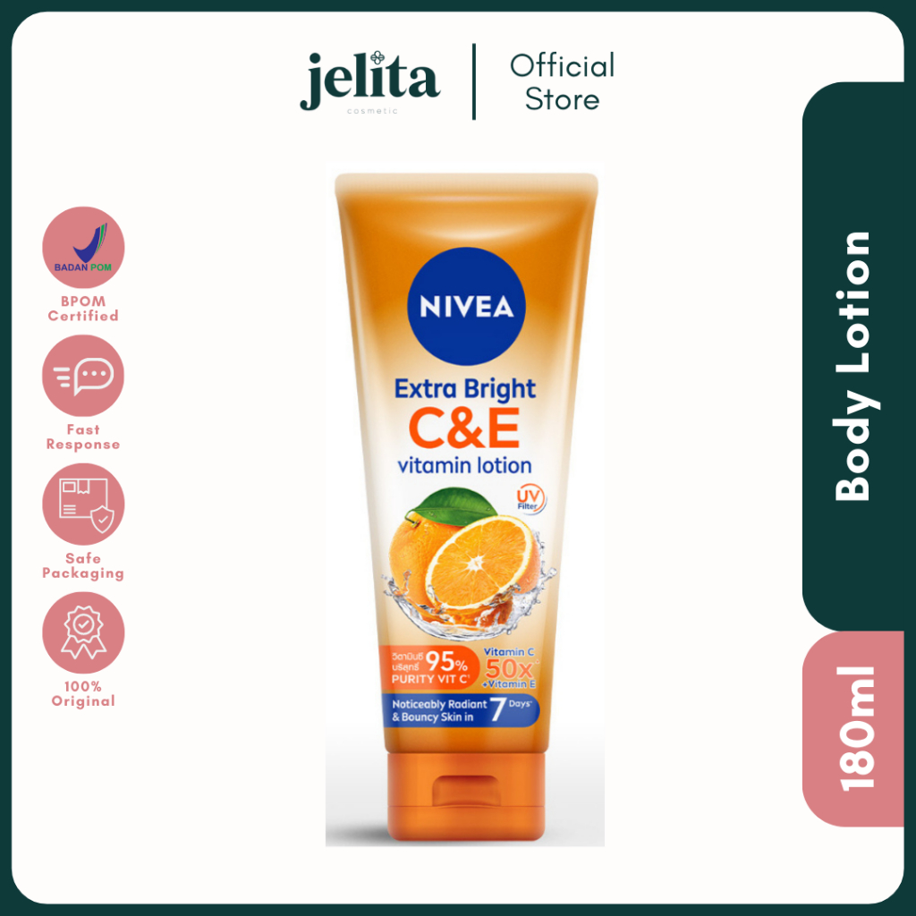 Jual Jelita Cosmetics - NIVEA Extra Bright C&E Vitamin Body Lotion ...