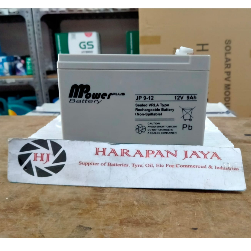 Jual AKI MPOWER PLUS 12V 9AH UTK UPS, PAGAR, MAINAN MOBIL/ MOTOR dll ...