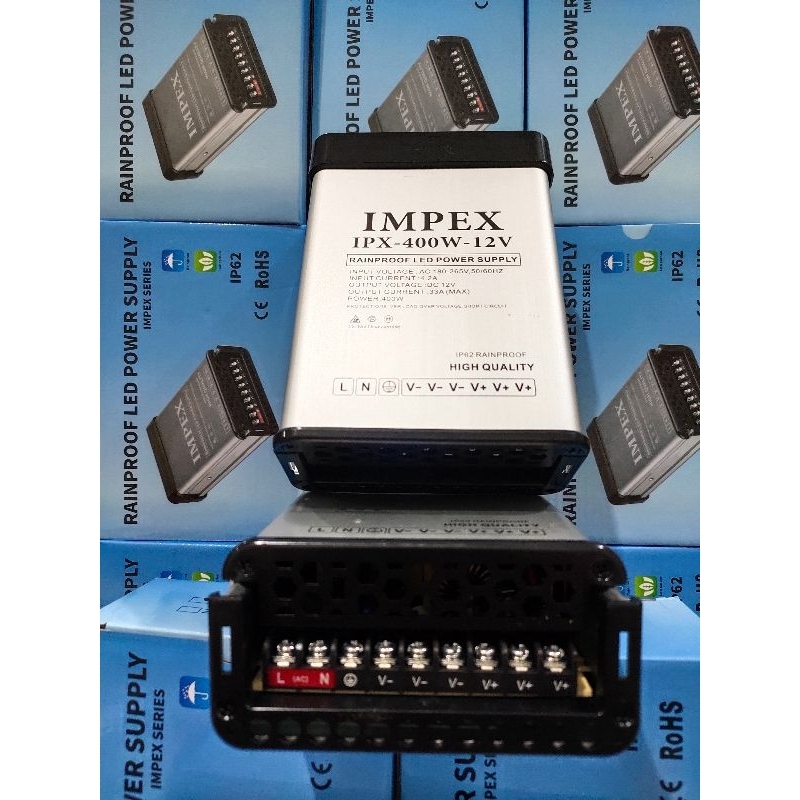 Jual POWER SUPPLY IMPEX 33,3A 400W DC 12V OUTDOOR | Shopee Indonesia
