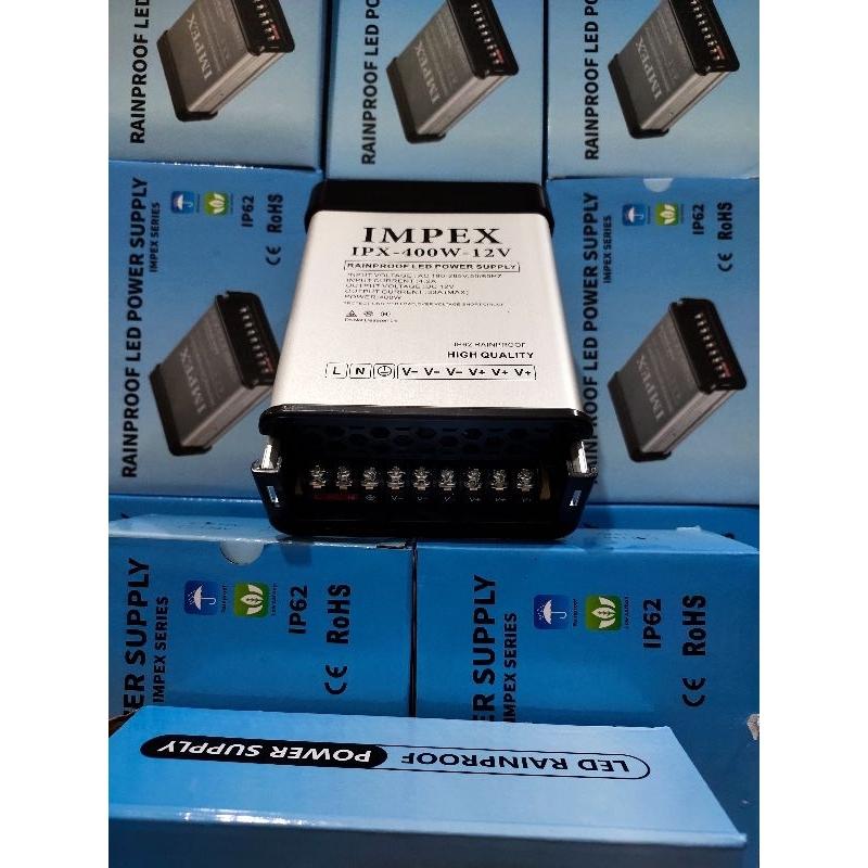 Jual POWER SUPPLY IMPEX 33,3A 400W DC 12V OUTDOOR | Shopee Indonesia