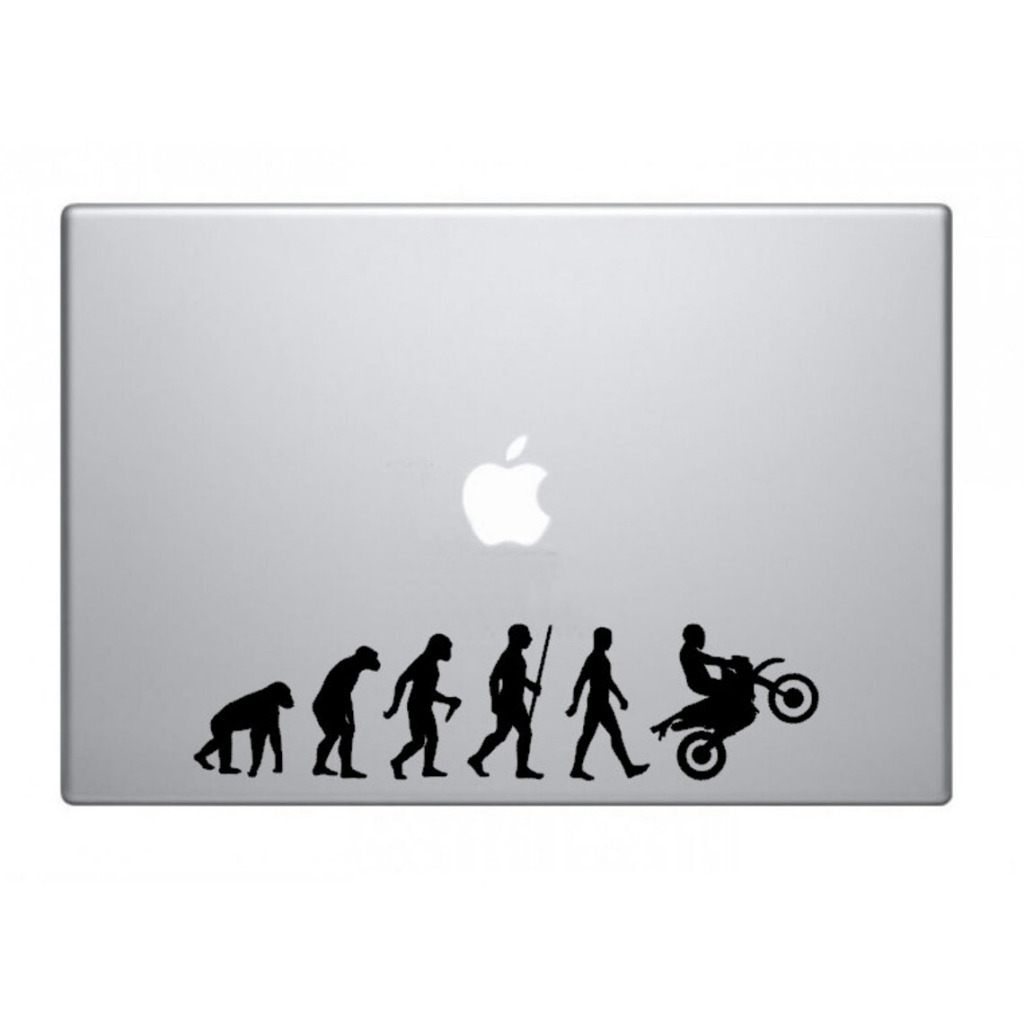 Jual Stiker Decal Evolution of Man Motocross - Laptop Macbook Sticker ...