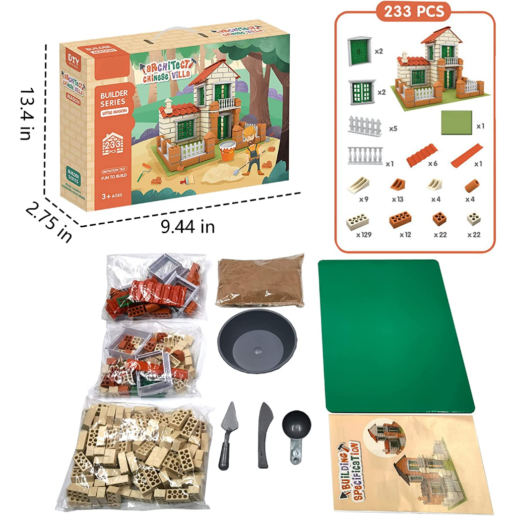 Jual DIY Villa House Building Bricks Art & Craft Mainan Edukasi Anak ...