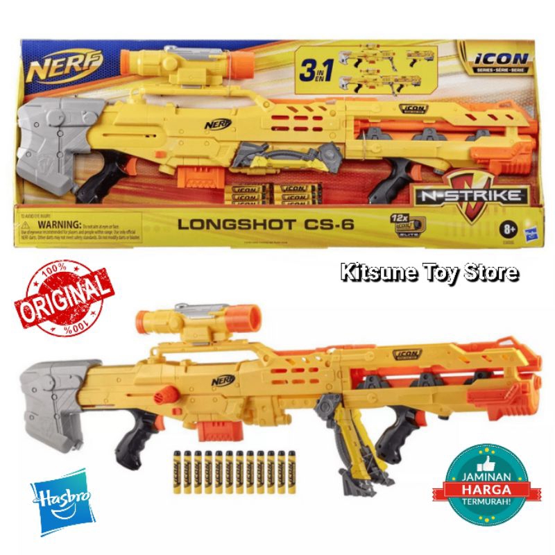 Jual Nerf N Strike Icon Series Longshot CS-6 CS6 CS 6 Original Hasbro ...