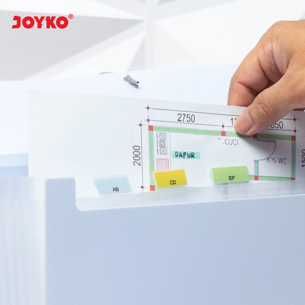 Jual Expanding File Map Harmonika Joyko EF-8F4 Pastel Color 7 Pocket ...