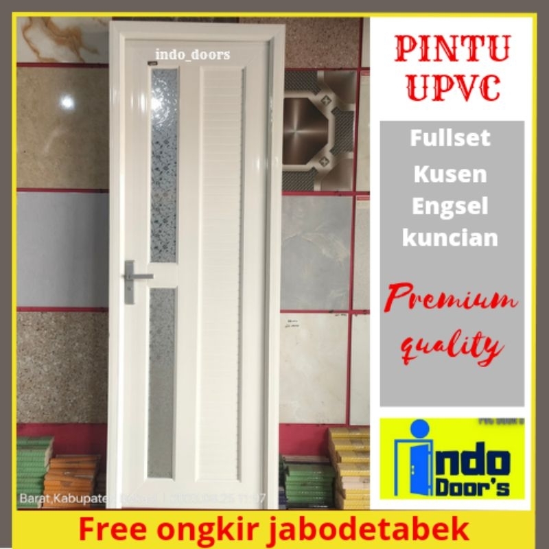 Jual Pintu UPVC Outdoor Indoor Super Tebal Untuk Pintu Kamar Mandi ...