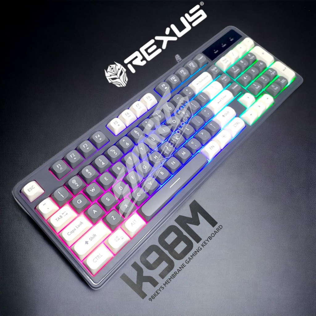 Jual Keyboard Gaming Membrane RGB Rexus Battlefire K98M | Shopee Indonesia