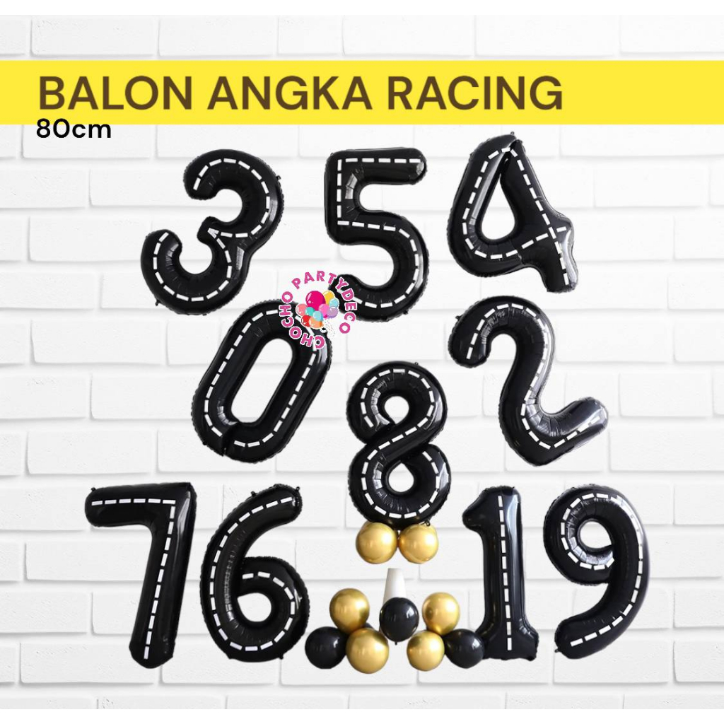 Jual Balon Angka RACING Race Car Hotwheelss | Shopee Indonesia