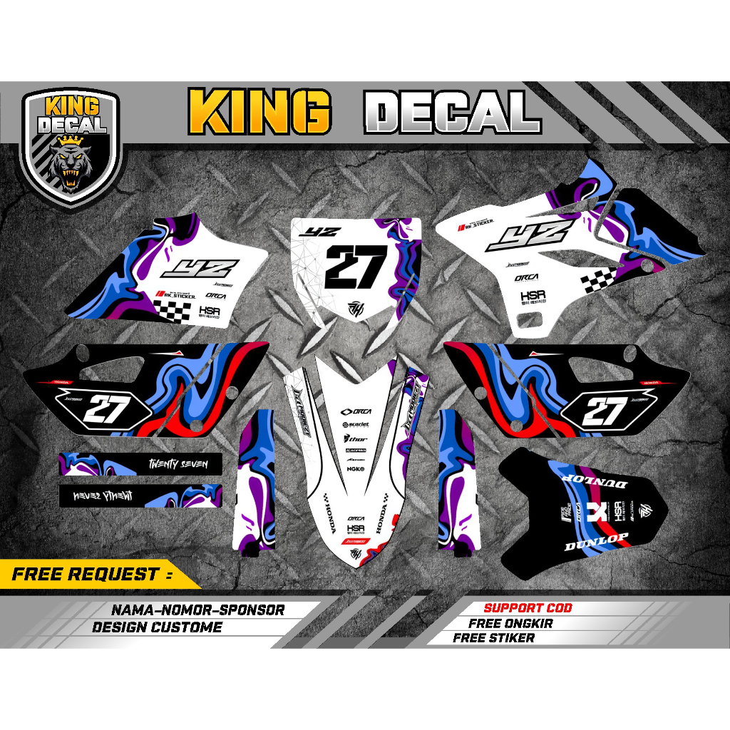 Jual DECAL STICKER YZ 85 NEW FULL BODY / DECAL YZ 85 / DECAL STIKER ...