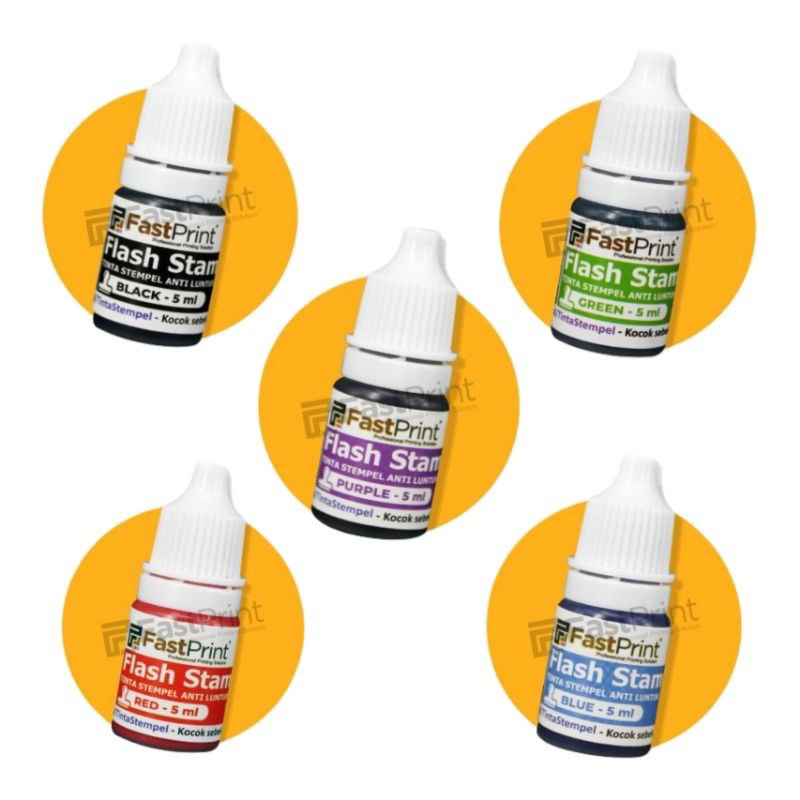 Jual Tinta Stempel Flash Stamp Ink 5ml | Shopee Indonesia