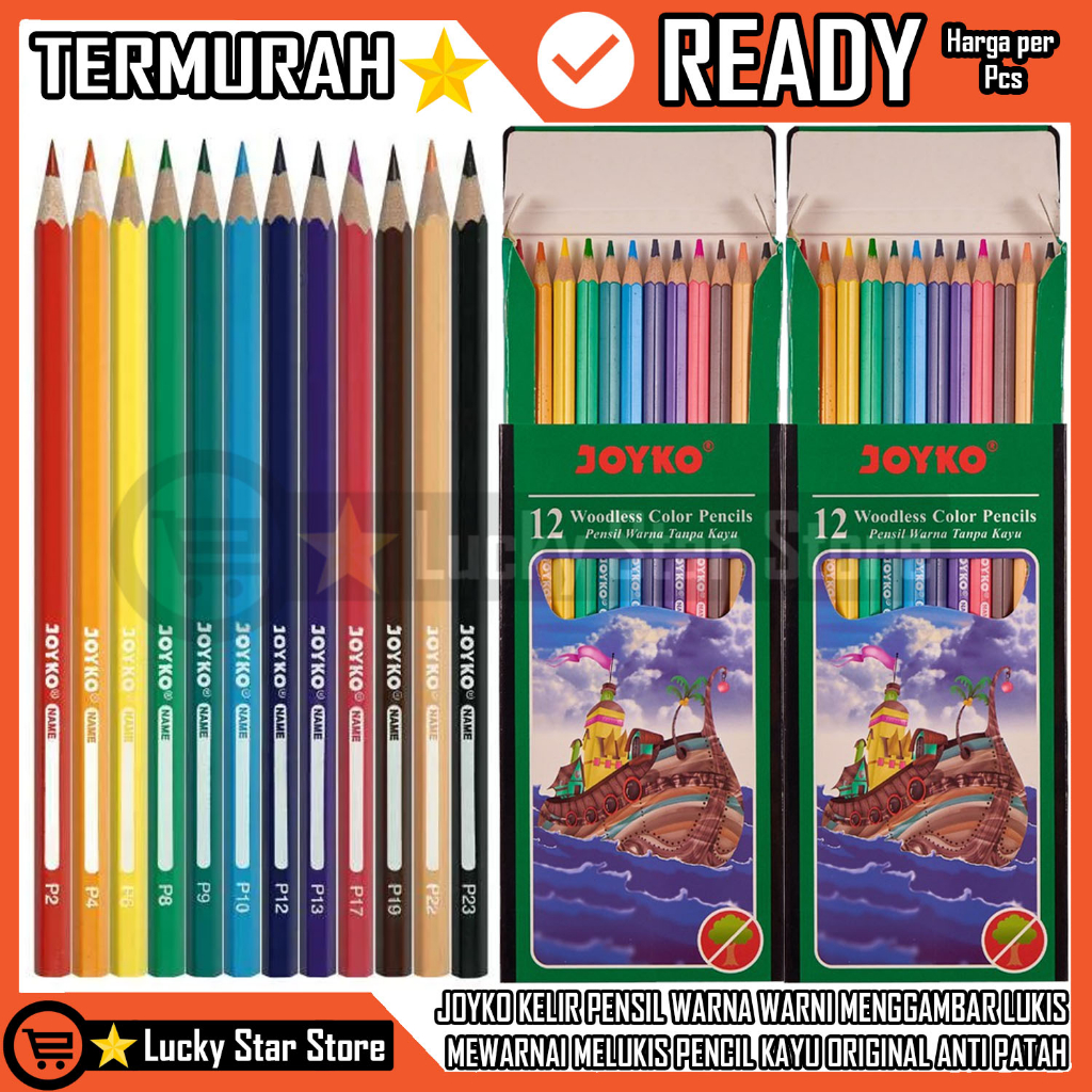 Jual JOYKO KELIR CP -103 PENSIL 12 WARNA COLOUR KLIR WARNAWARNI ...