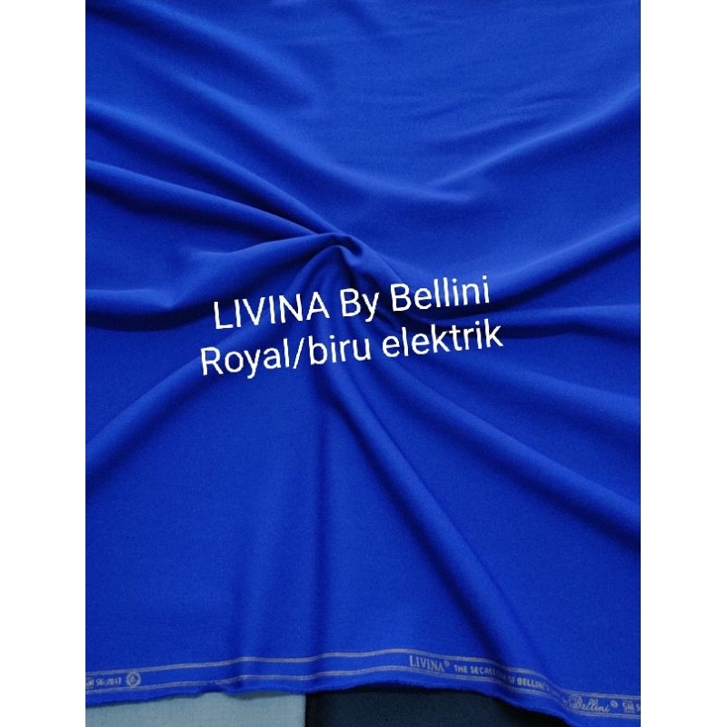 Jual Bahan seragam biru elektrik, Royal, biru BCA dari Livina by Bellini | Shopee Indonesia