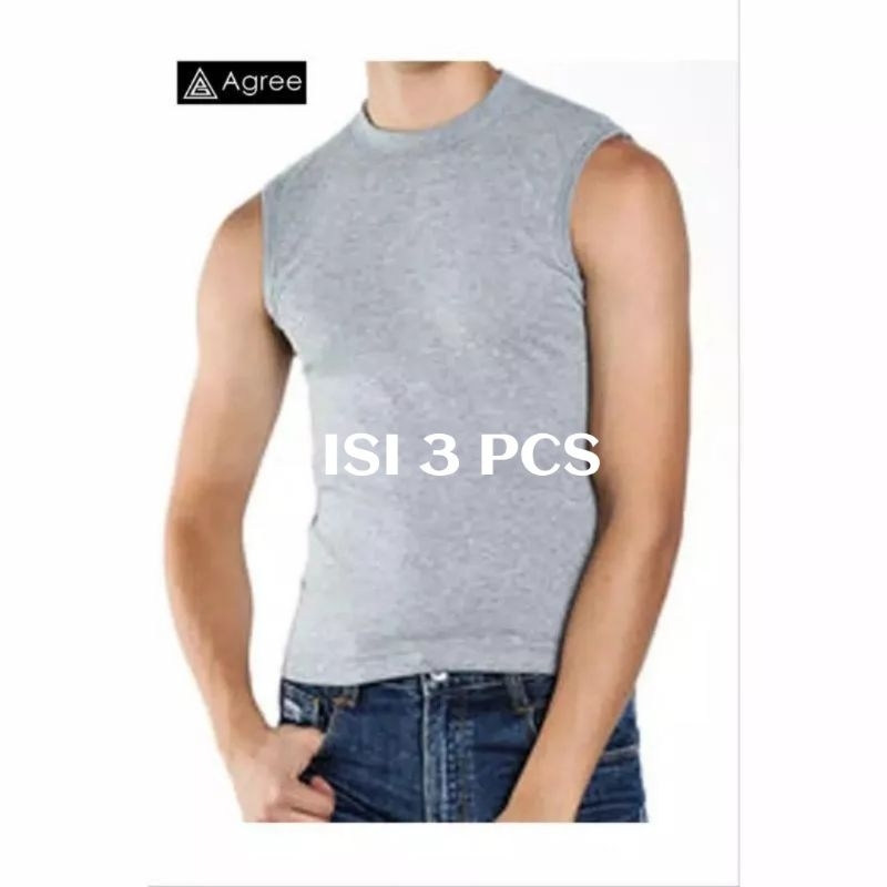 Jual Isi 3 PCS Kaos Dalam Pria Agree Kaos Oblong Tanpa Lengan SA005 ... Jual Isi 3 PCS Kaos Dalam Pria Agree Kaos Oblong Tanpa Lengan SA005 ...