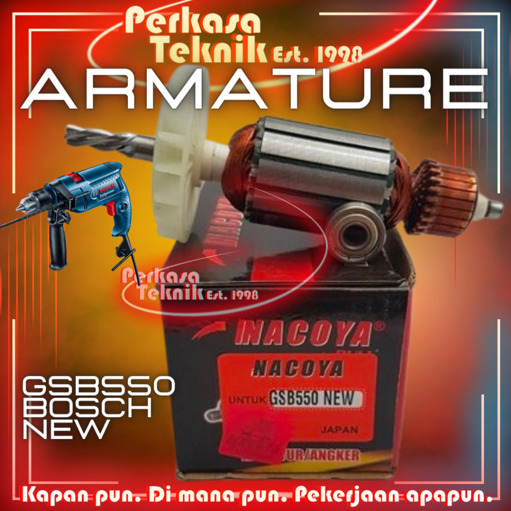 Jual NACOYA NAGOYA Armature Angker Bor 13mm BOSCH GSB550 GSB 550 NEW ...