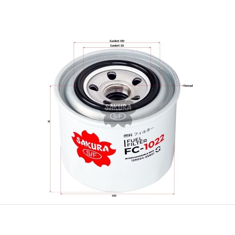 Jual Fuel Filter Solar Kobelco SK50 Sakura | Shopee Indonesia