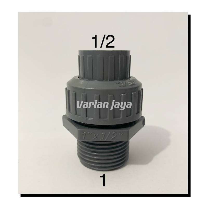 Jual Watermur Drat Luar 1 x 1/2 inch Polos Water Moor PVC Mur Sok 1x1/2” | Shopee Indonesia