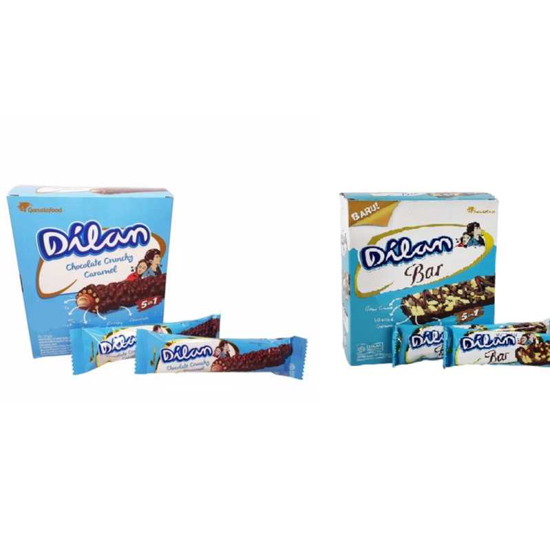Jual { Per Box isi 12 } Dilan Chocolate Bar / Dilan Chocolate Crunchy ...