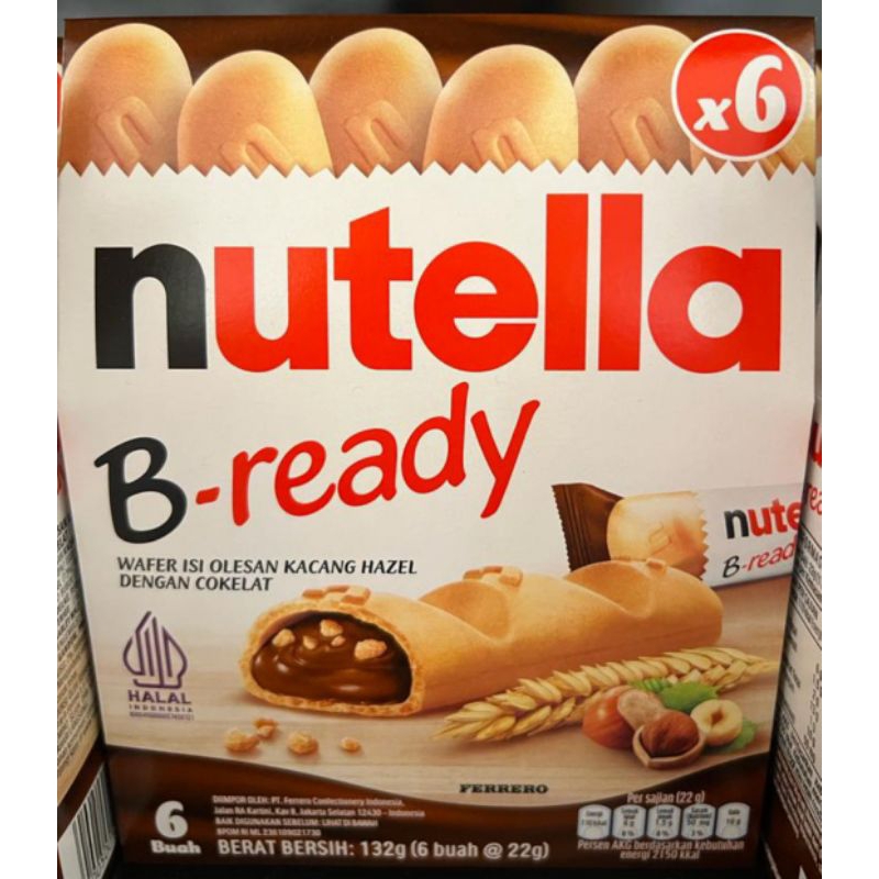 Jual Nutella B Ready 132g (6 Buah @22g) | Shopee Indonesia