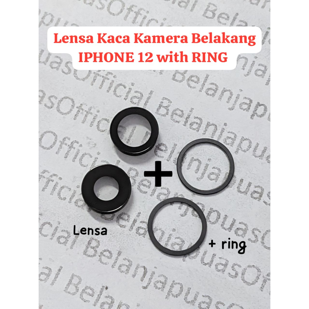 Jual Lensa Kaca Pengganti Kamera Belakang IPHONE 12 / IPH 12 / IP 12 ...