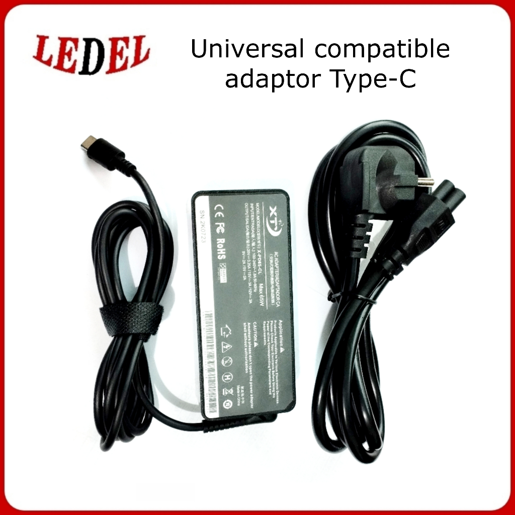 Jual universal adaptor Charger laptop notebook 65W 20v 3.25A 2.25A type ...