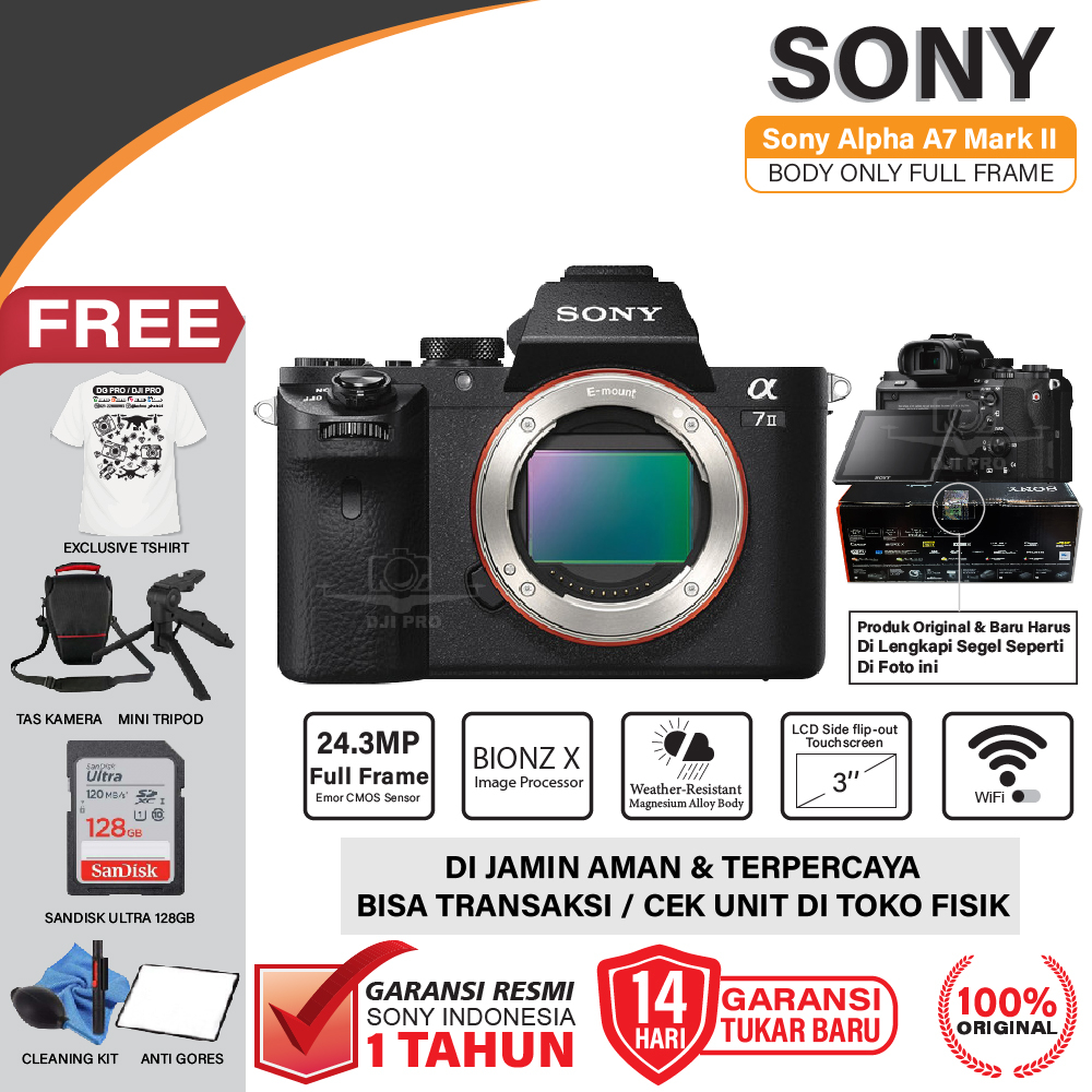 Jual SONY A7II BODY ONLY / SONY A7 MARK II BO / SONY ALPHA A7 II ...