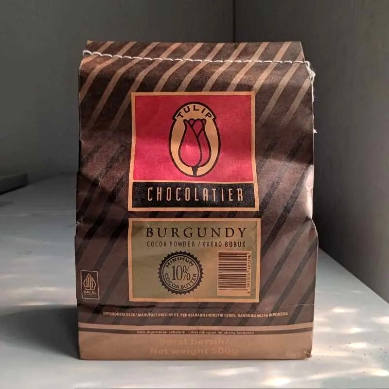 Jual TULIP Chocolatier BURGUNDY Cocoa Powder 500gr - Kakao Coklat Bubuk ...