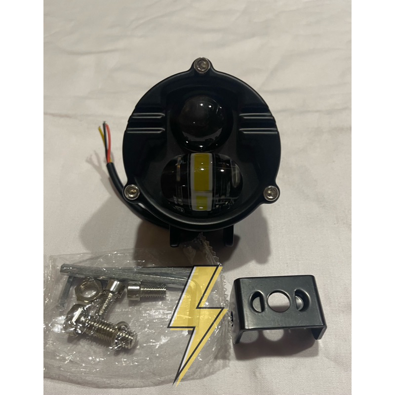 Jual LAMPU SOROT LED 2 MATA SUPER BRIGHT ATAS BAWAH HI/LO PUTIH KUNING ...