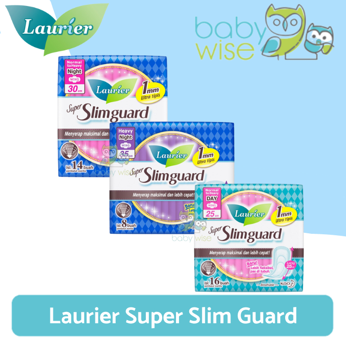Jual Laurier Super Slim Guard - Pembalut Wanita Night Wing | Shopee ...