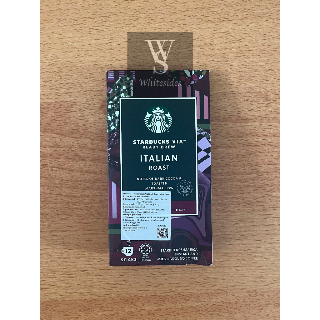 Jual Italian Roast - Starbucks Coffee Kopi VIA Instant 12 Sticks ...