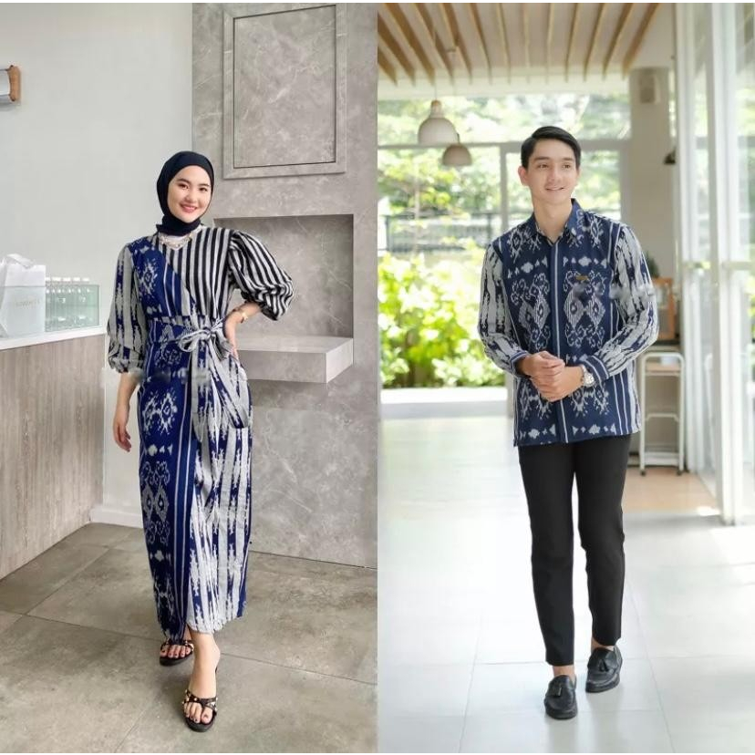 Jual COUPLE TENUN BAJU KONDANGAN DRESS ETNIK TERBARU | Shopee Indonesia