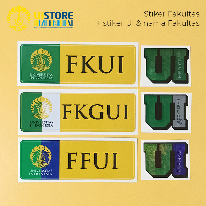 Jual UI STORE | Sticker Vinyl Fakultas UI | Official Merchandise Of ...